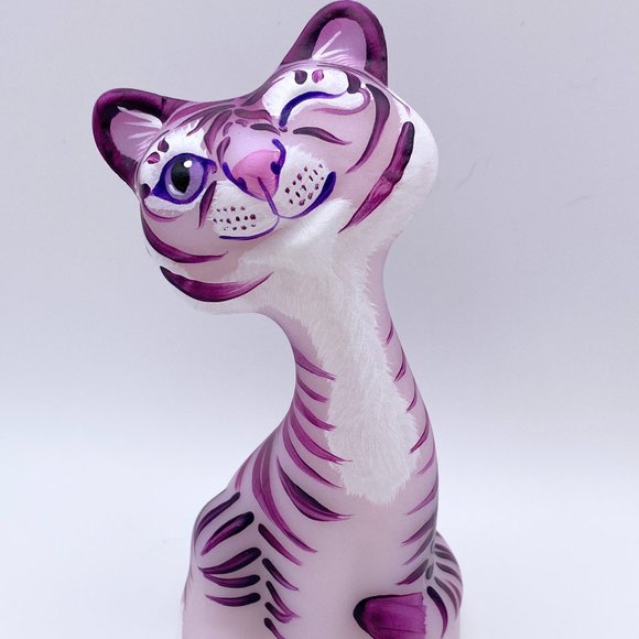 Fenton | Art | Fenton Faga Exclusive Cheshire Cat Satin Happy Kitty Hp ...